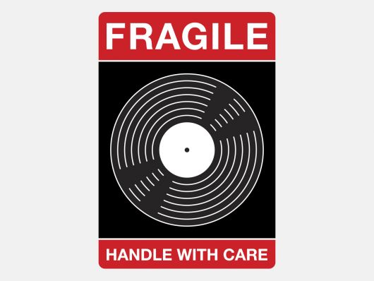 Vinyl Verzendstickers - Handle With Care | Who's Your Daddy Records